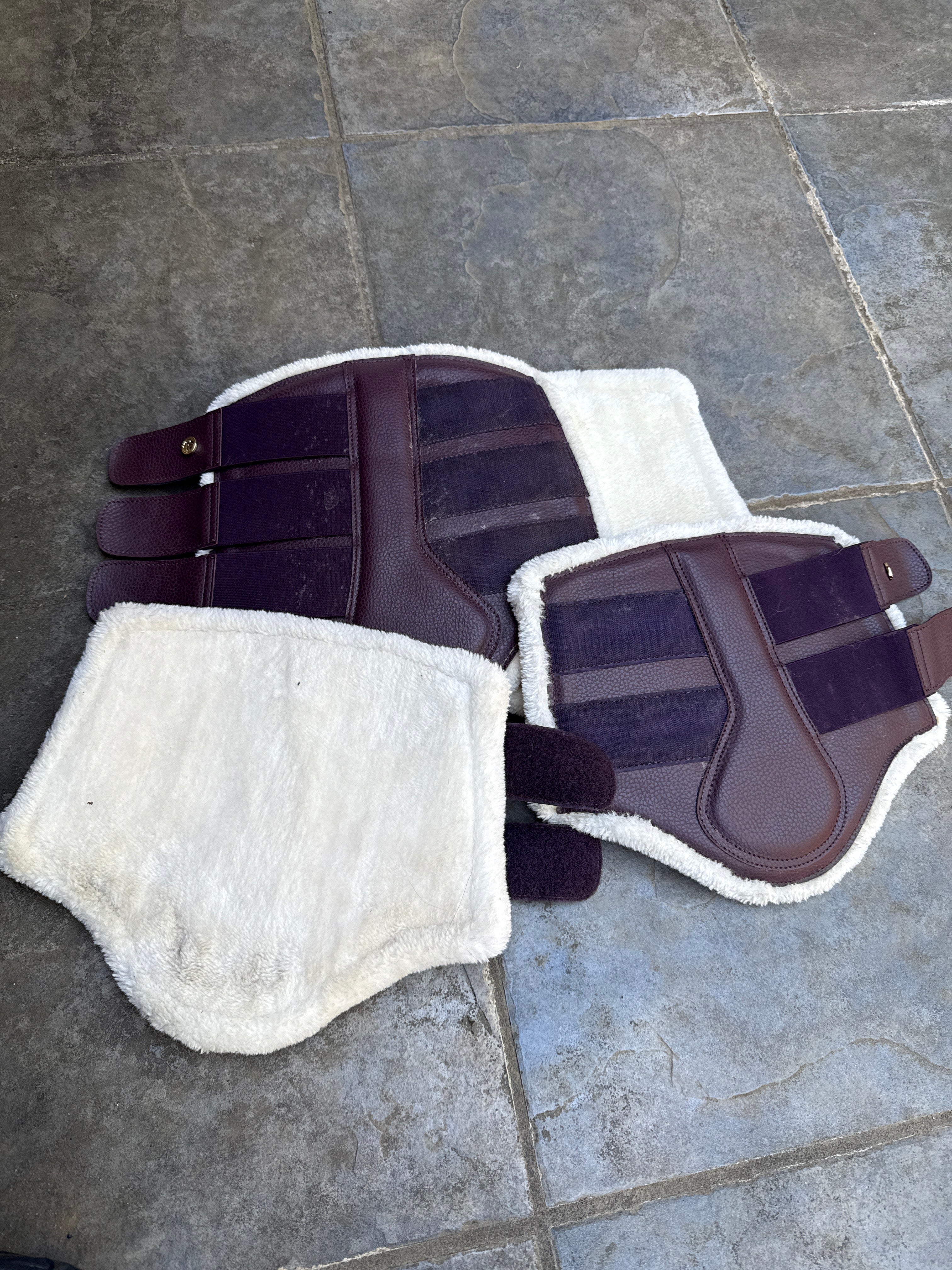 PS of Sweden brushing boots full size set set of 4 purple – All About Tack