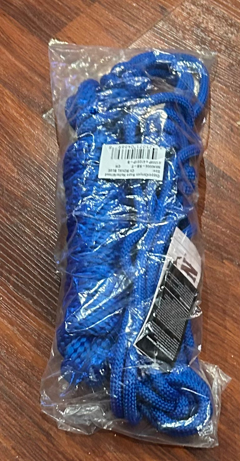 Copper canyon blue rope halter with lead brand new full size – All ...